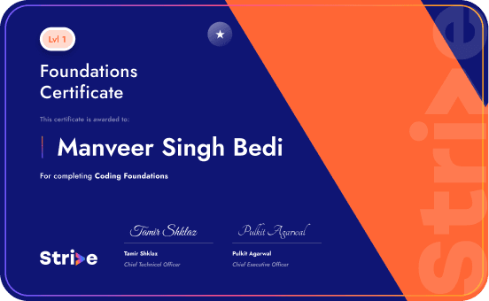 Strive | Courses - Foundations