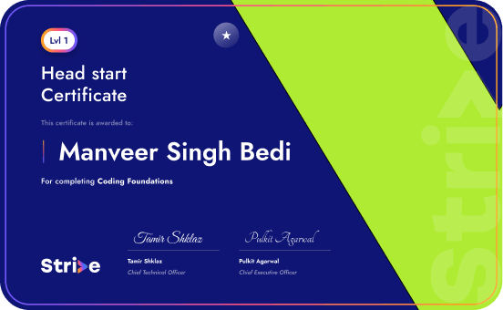 Strive | Courses - Head Start